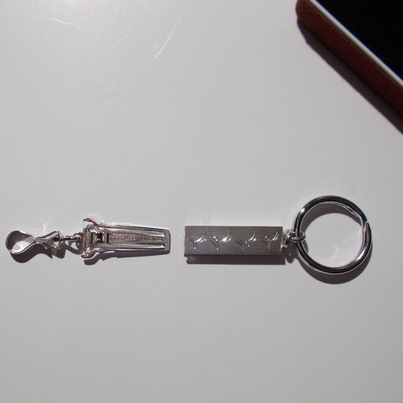 Anson | Accessories | Vtg Anson Silver Brass Twin Lock Fobkeychain In ...